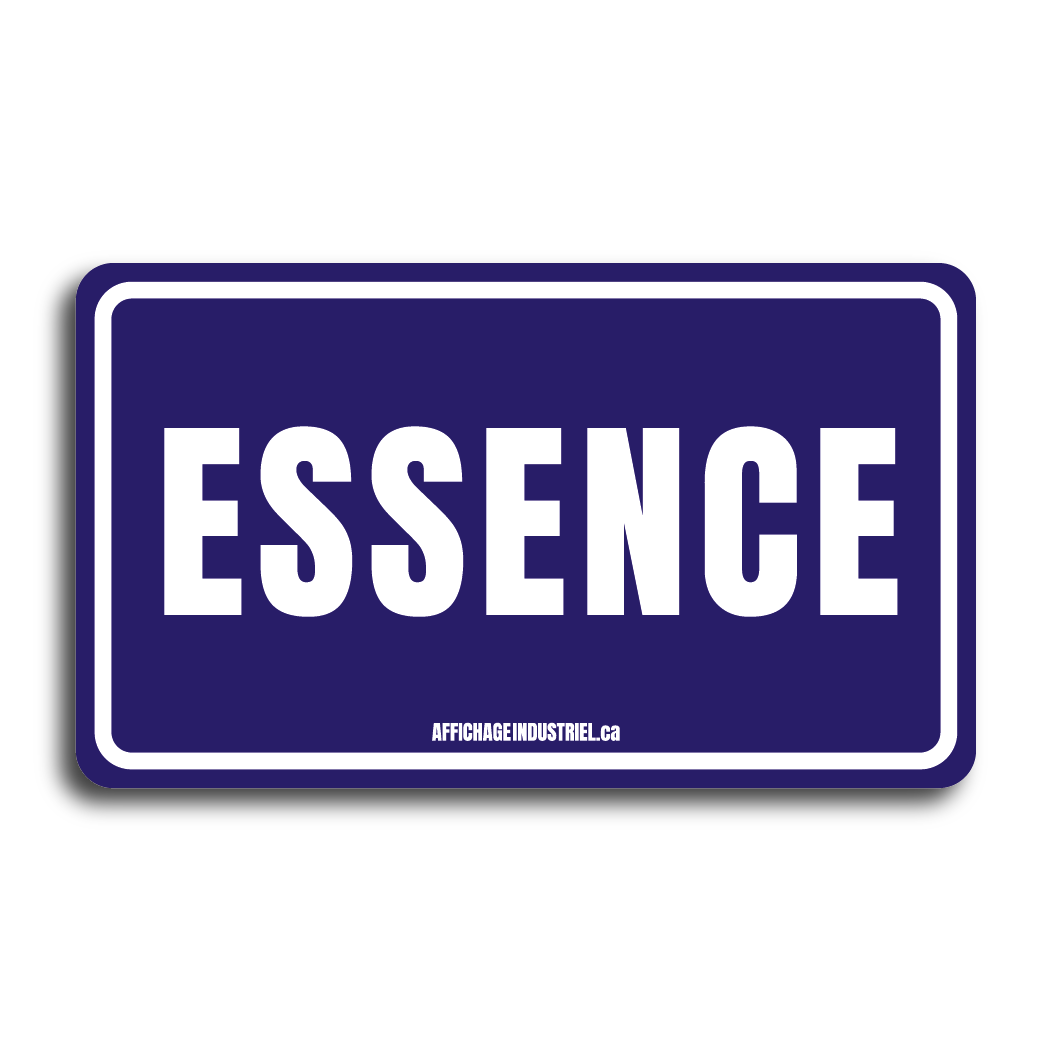 Autocollant Essence – AFFICHAGEINDUSTRIEL.ca