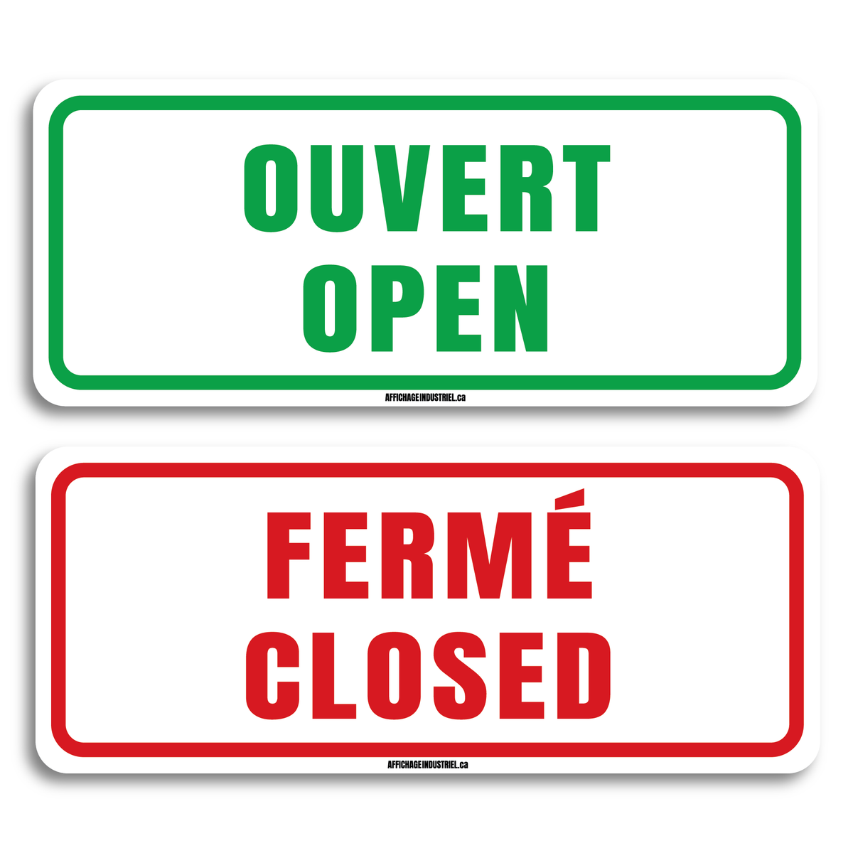 Ouvert / Fermé (petit) – AFFICHAGEINDUSTRIEL.ca