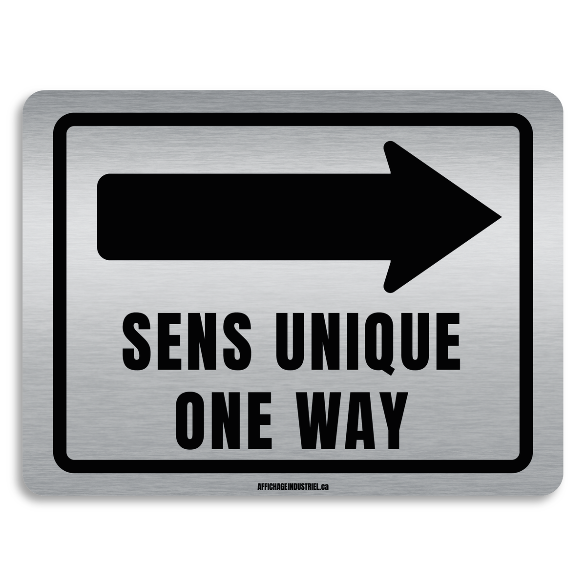 Sens unique – AFFICHAGEINDUSTRIEL.ca