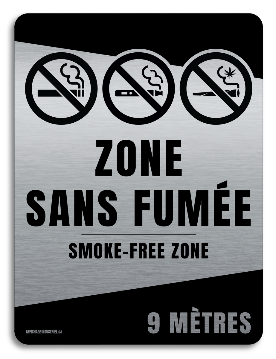 Zone sans fumée – AFFICHAGEINDUSTRIEL.ca